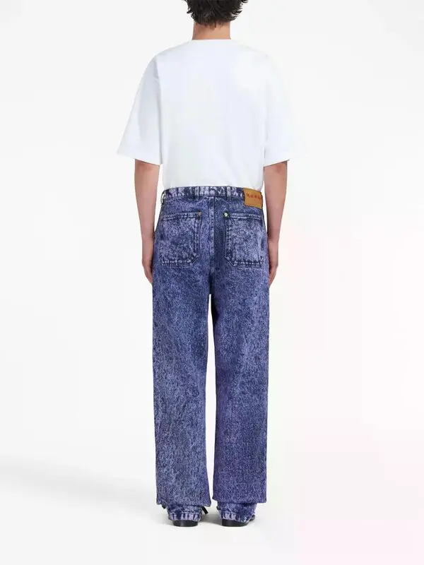 Marni Stonewashed Mid-rise Straight-leg Jeans