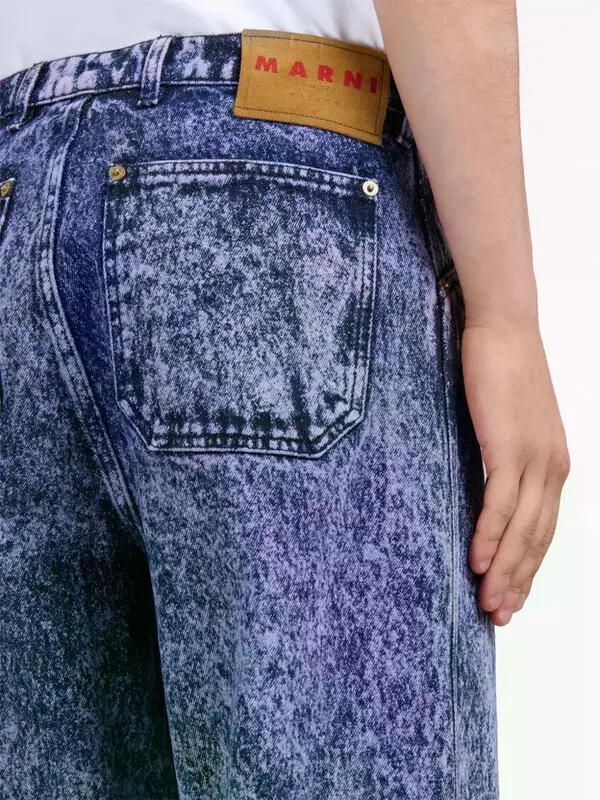 Marni Stonewashed Mid-rise Straight-leg Jeans