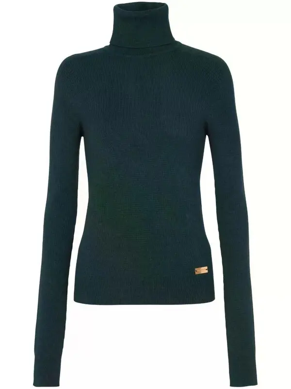 Balmain Logo-plaque Wool Jumper
