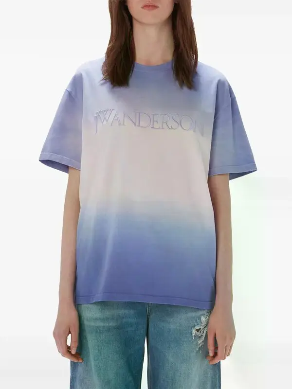 JW Anderson Gradient-effect Organic Cotton T-shirt