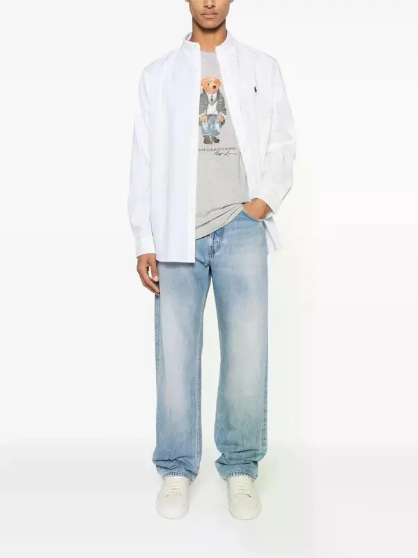Polo Ralph Lauren Polo Pony-embroidered Poplin Shirt - White