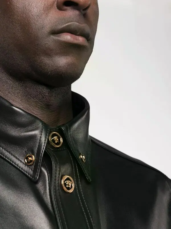 Versace Checked-panel Shirt Jacket