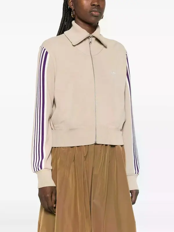 AUTRY Knitted Zip-up Sweatshirt - Neutrals