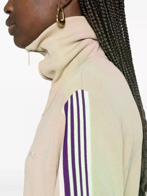 AUTRY Knitted Zip-up Sweatshirt - Neutrals