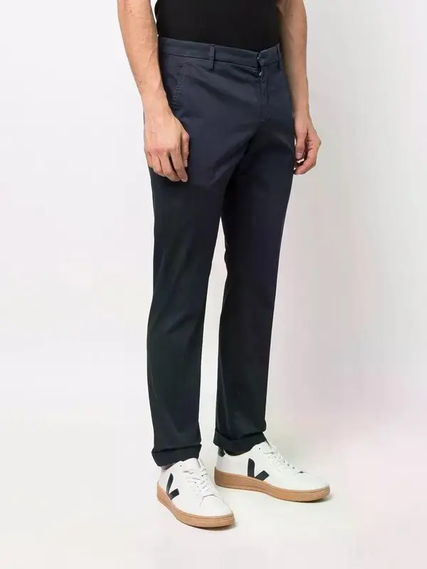 DONDUP Cropped Slim-fit Chinos - Blue