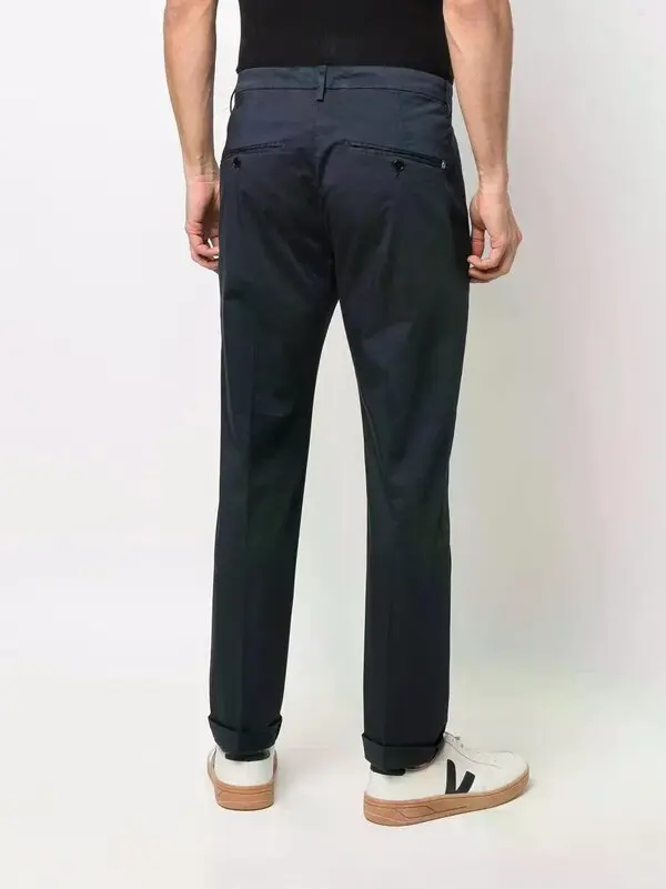 DONDUP Cropped Slim-fit Chinos - Blue