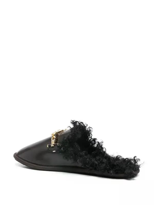 Stella McCartney Ryder Faux Shearling Lined Slippers - Brown