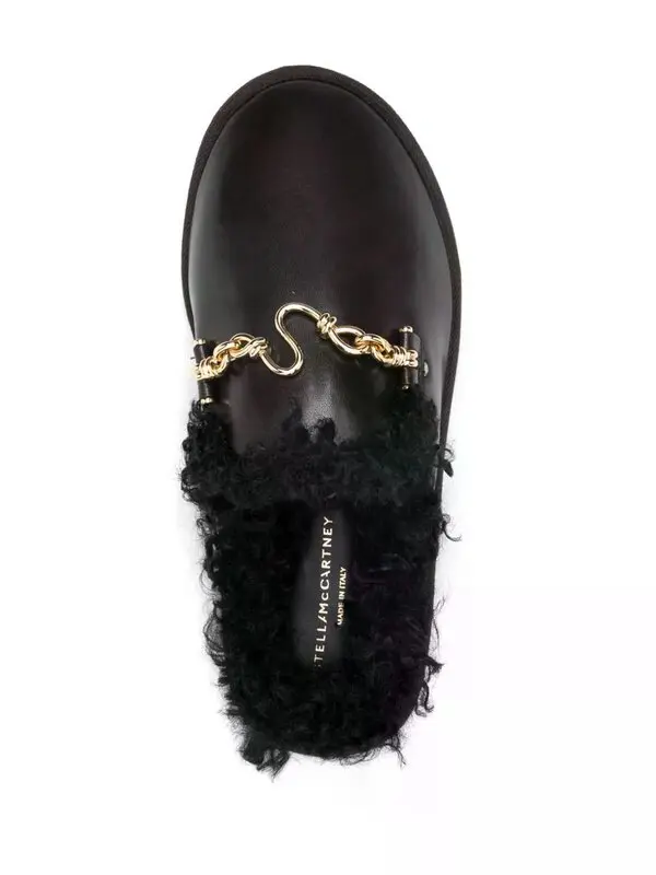 Stella McCartney Ryder Faux Shearling Lined Slippers - Brown