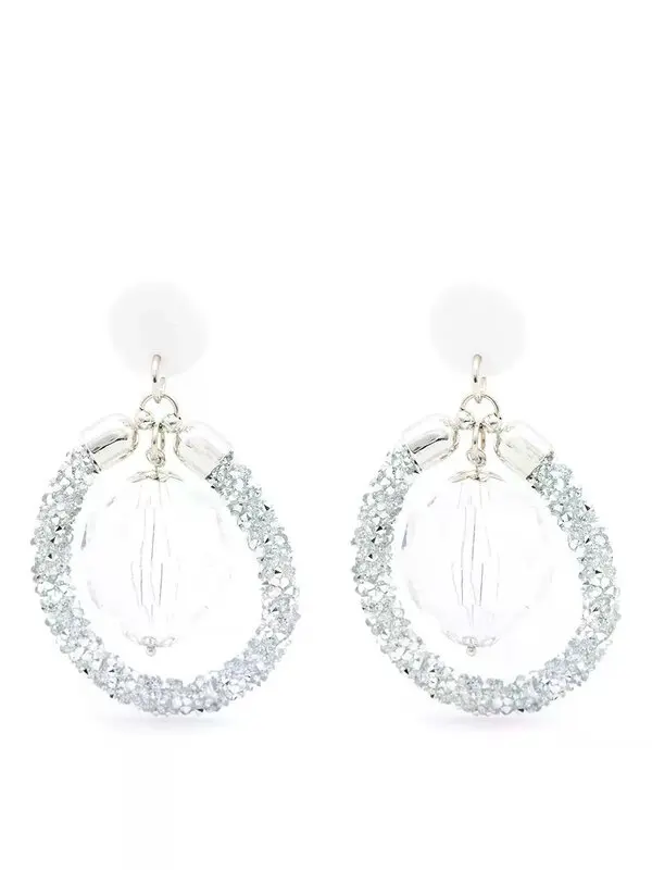 AMIR SLAMA Glittered Drop Earrings