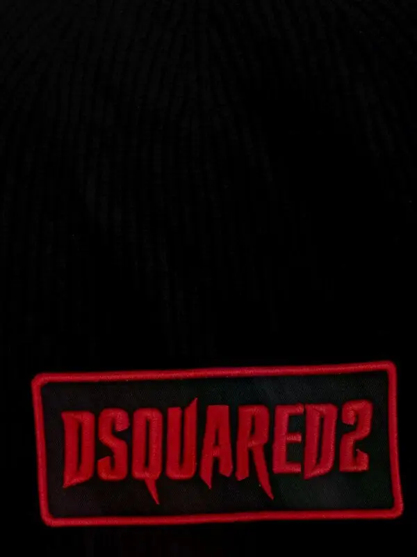 Dsquared2 Logo-appliqué Wool Beanie