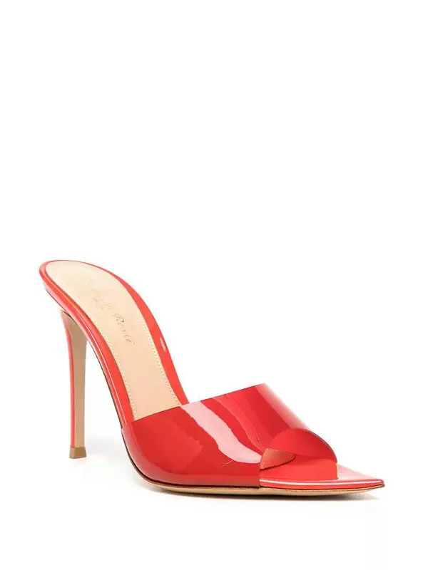 GIANVITO ROSSI Elle Transparent-strap Sandals - Red