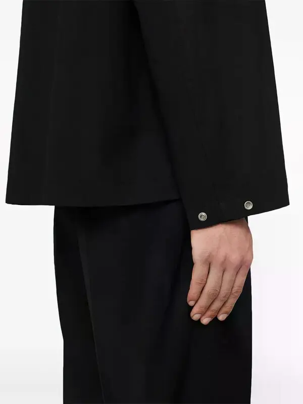 JIL SANDER Logo-print Cotton-poplin Shirt Jacket