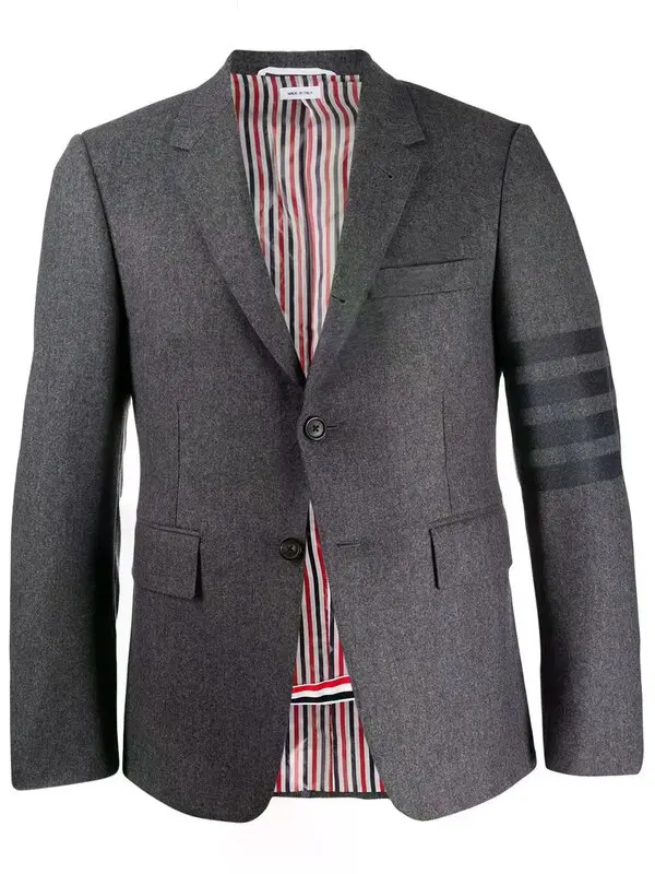 Thom Browne 4-bar Single-breasted Blazer - Grey