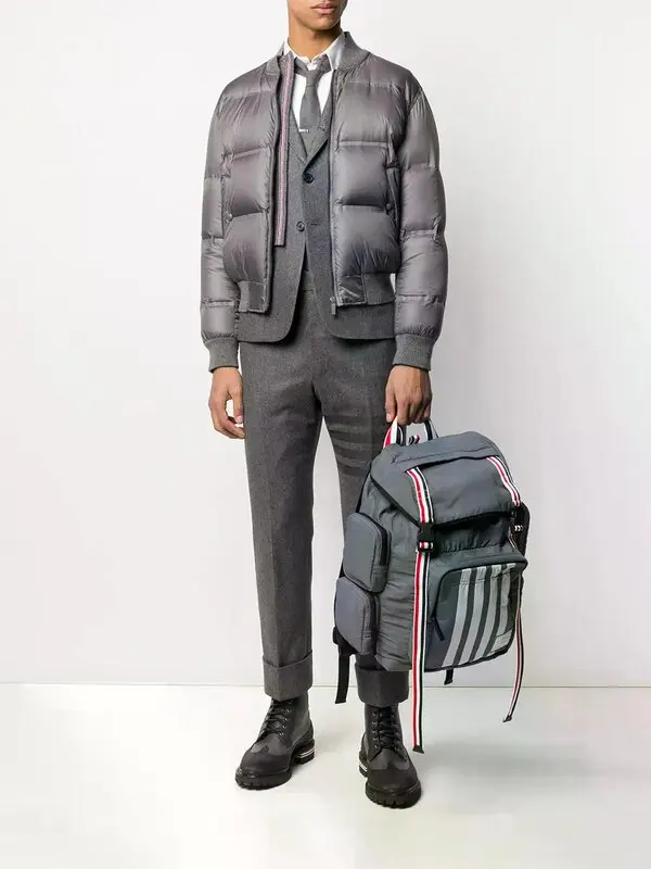 Thom Browne 4-bar Single-breasted Blazer - Grey