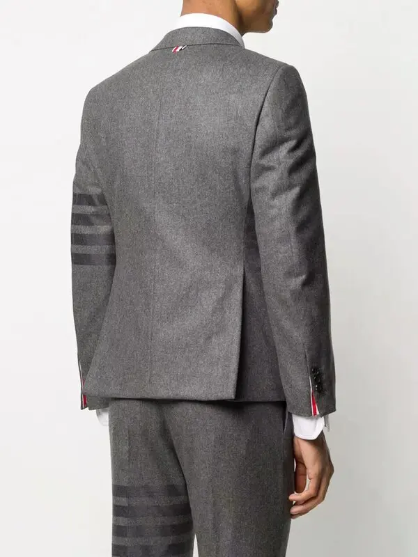Thom Browne 4-bar Single-breasted Blazer - Grey