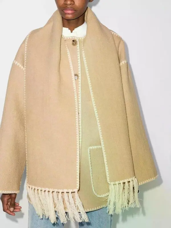 TOTEME Embroidered Scarf Button-front Jacket