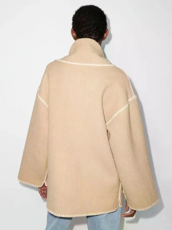 TOTEME Embroidered Scarf Button-front Jacket