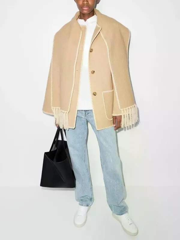 TOTEME Embroidered Scarf Button-front Jacket