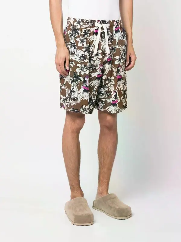 Palm Angels All-over Graphic-print Shorts