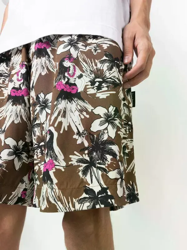 Palm Angels All-over Graphic-print Shorts