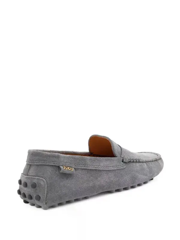 TOD'S Suede Loafers With Rubber Sole