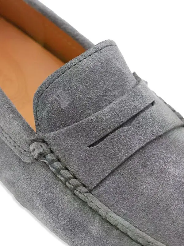 TOD'S Suede Loafers With Rubber Sole