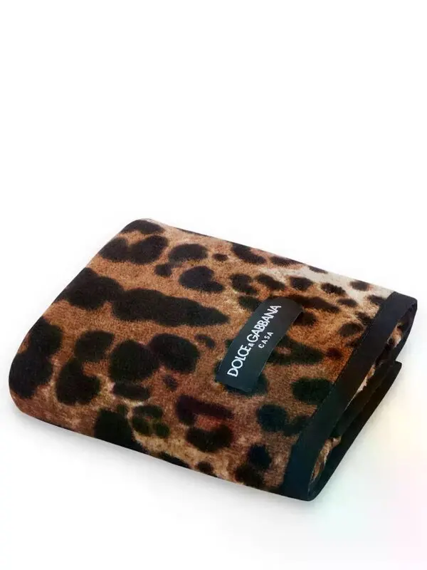 Dolce & Gabbana Terry Cotton Guest Towel - Black