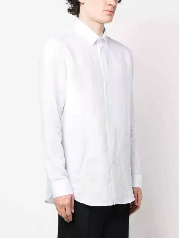 Giorgio Armani Button-up Linen Shirt