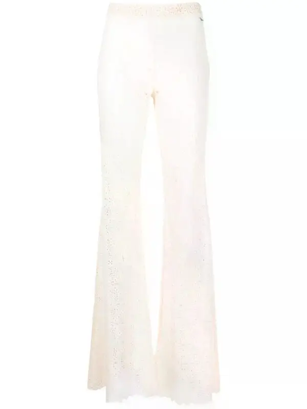 Dsquared2 Sheer Lace Flared Trousers