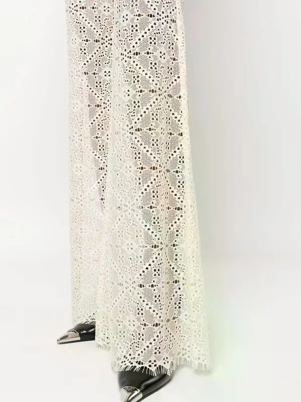 Dsquared2 Sheer Lace Flared Trousers
