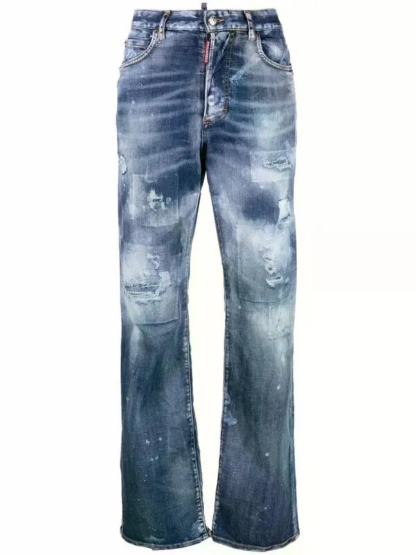 Dsquared2 High-waisted Tie-dye Jeans