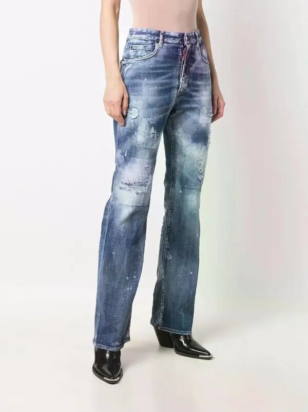 Dsquared2 High-waisted Tie-dye Jeans