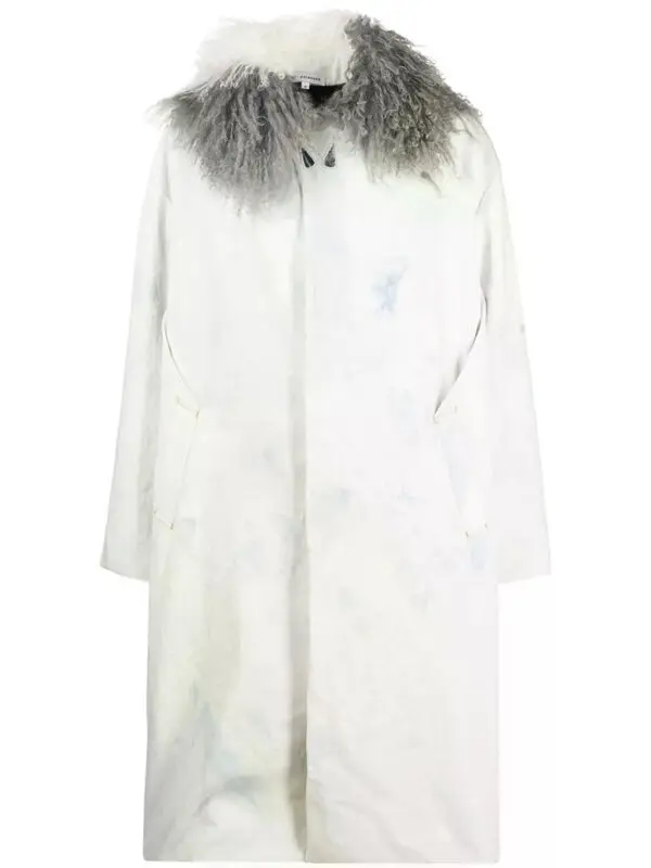 PER GÖTESSON Shearling-collar Coat - White