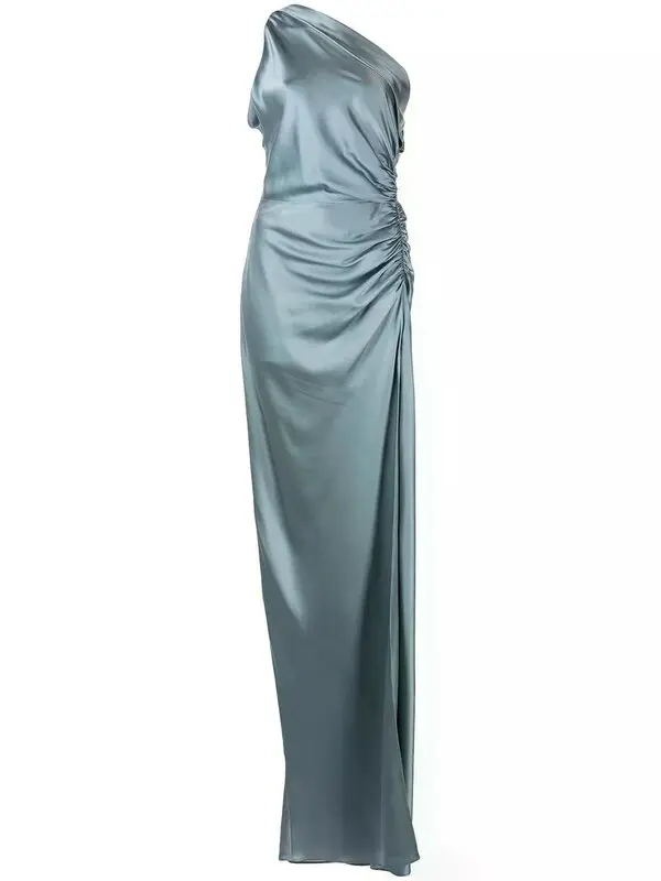Michelle Mason Gathered-detail Silk Gown