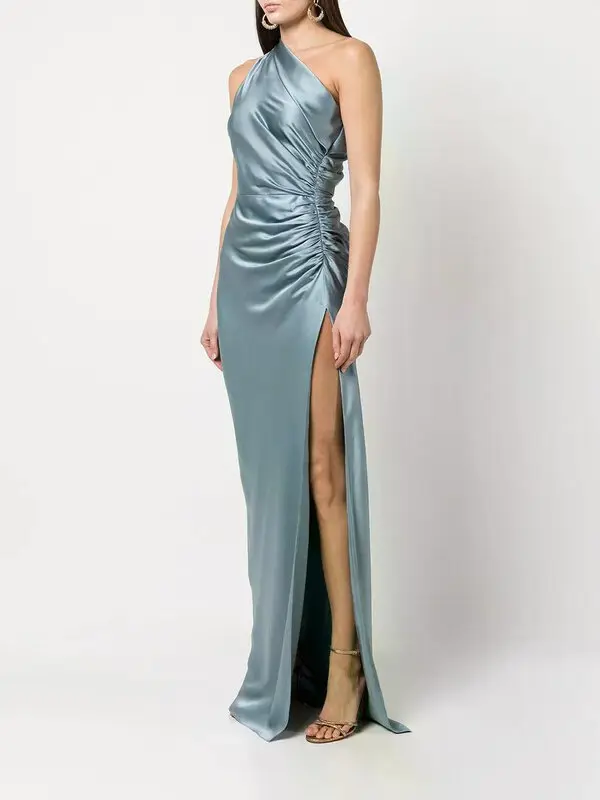 Michelle Mason Gathered-detail Silk Gown