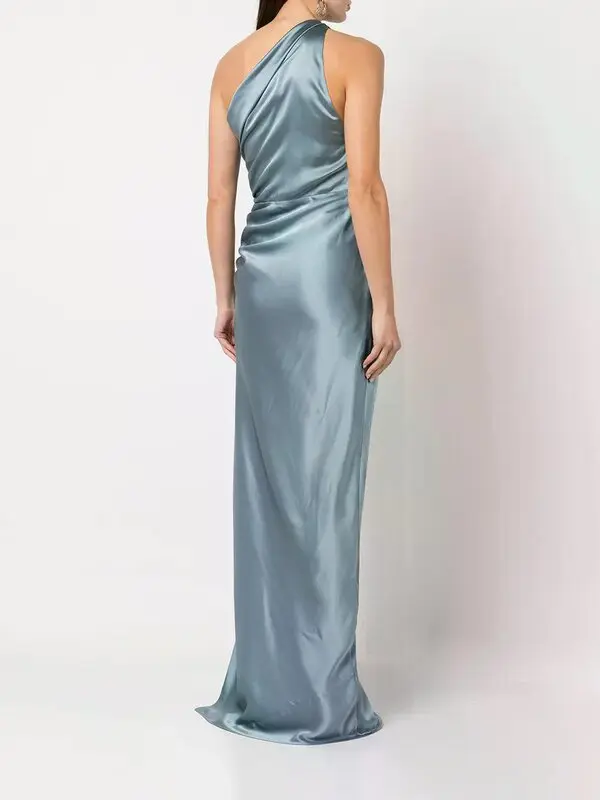 Michelle Mason Gathered-detail Silk Gown