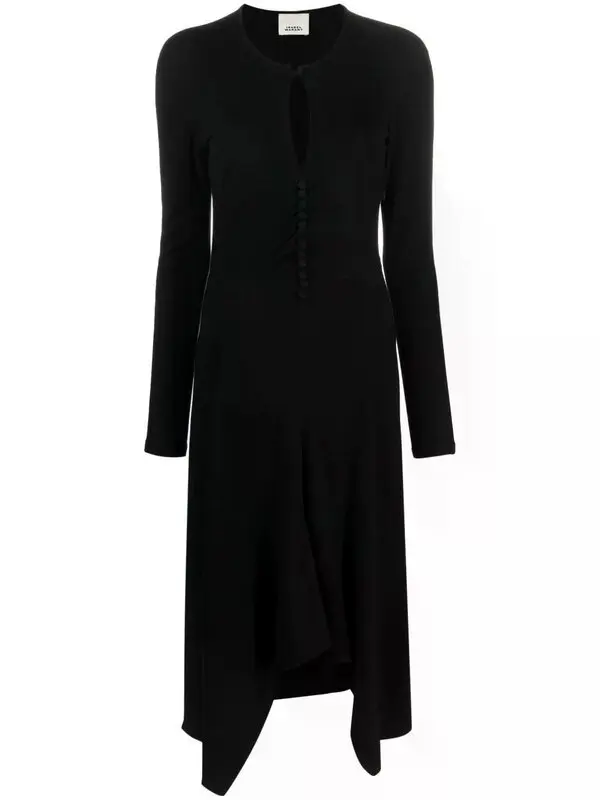 Isabel Marant Étoile Dorya Midi Dress - Black