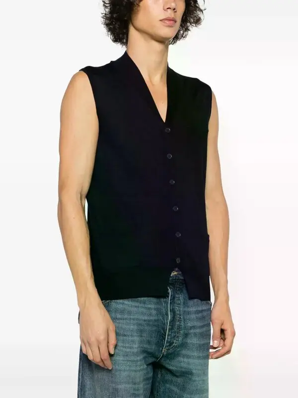 BALLANTYNE Basolan Wool Vest - Blue