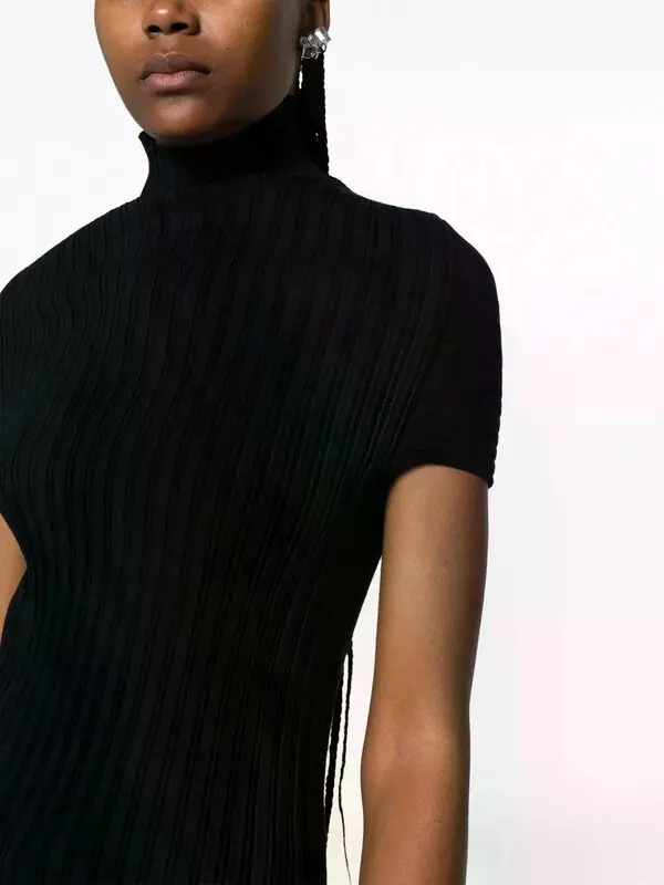 Philosophy Di Lorenzo Serafini Roll-neck Side-slit Top