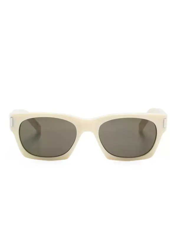 Saint Laurent Wayfarer-frame Sunglasses - Neutrals