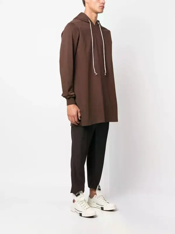 Rick Owens Drawstring Long Hoodie