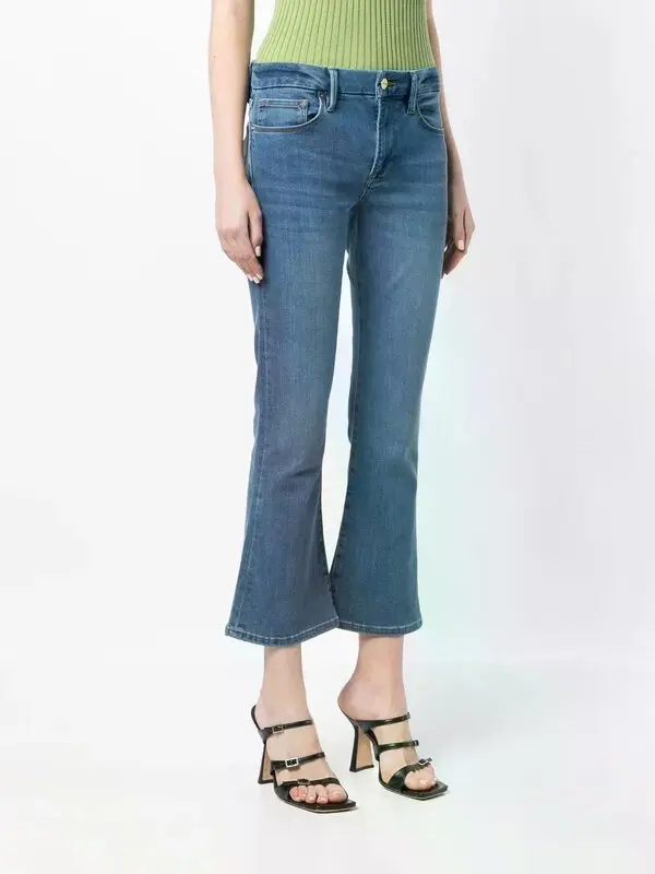 FRAME Low-rise Flared Jeans