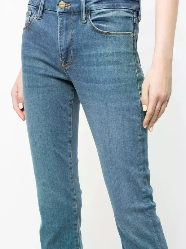 FRAME Low-rise Flared Jeans