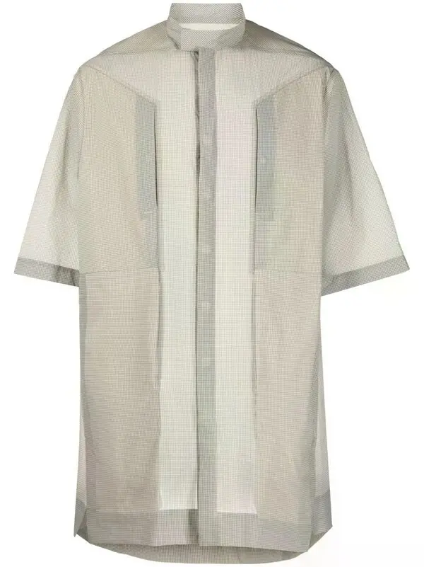 Rick Owens Semi-sheer Short-sleeve Shirt - Neutrals