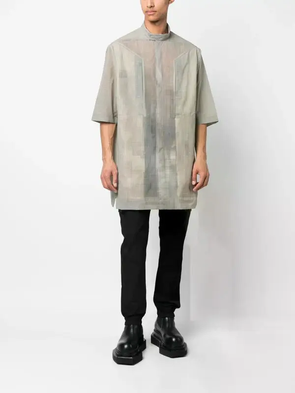 Rick Owens Semi-sheer Short-sleeve Shirt