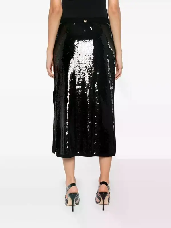 TWINSET Sequined Midi Skirt