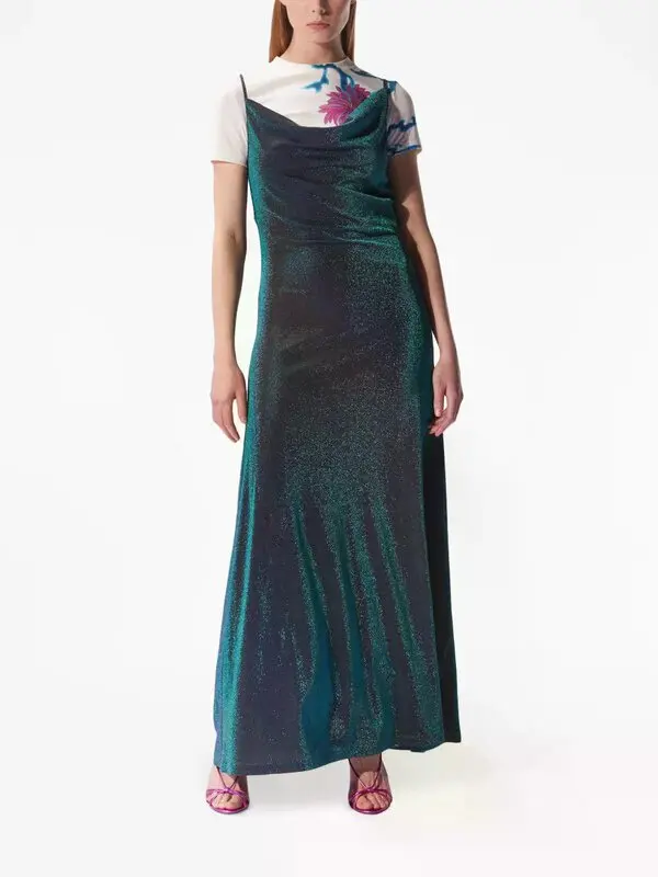 MARGHERITA MACCAPANI Lurex-detail Maxi Dress