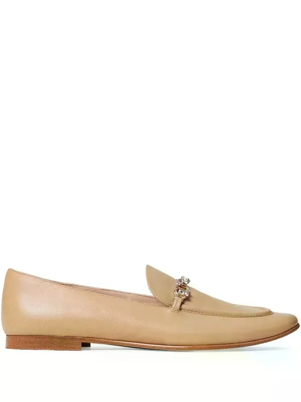 TWINSET Oval T Leather Loafers
