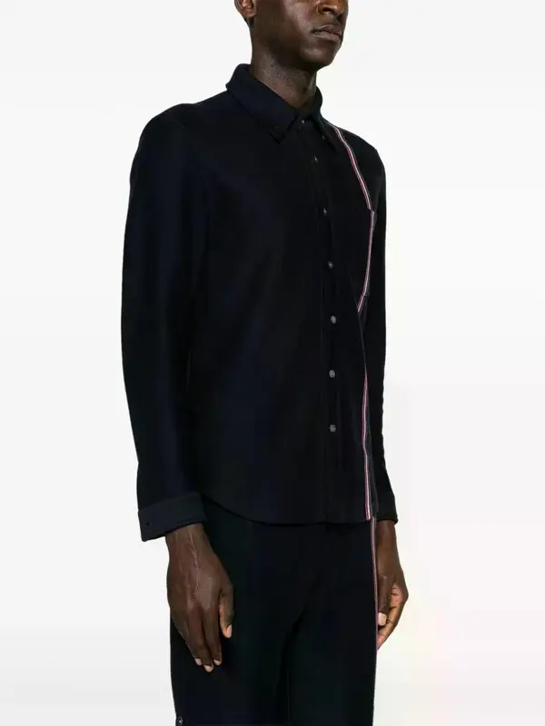 Thom Browne Rwb-stripe Cotton Shirt Jacket