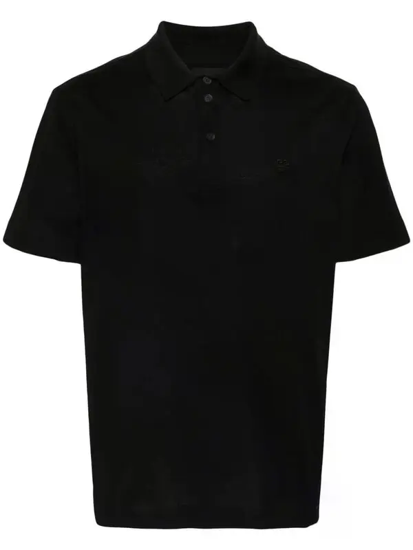 Givenchy Embroidered-monogram Cotton Polo Shirt